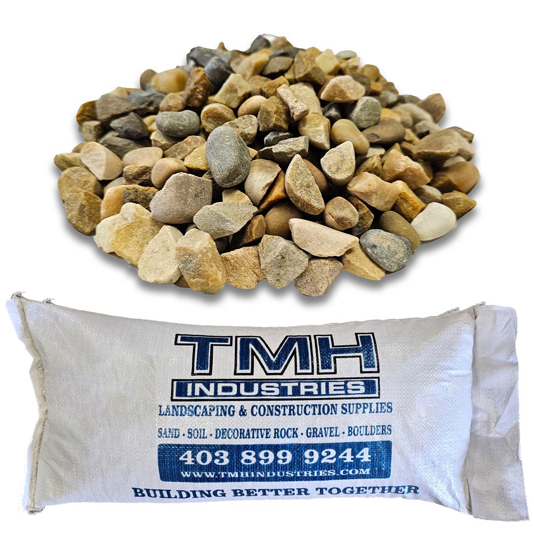 20mm Golden Tan Rock in Small Bag | DIY Landscaping – TMH Industries