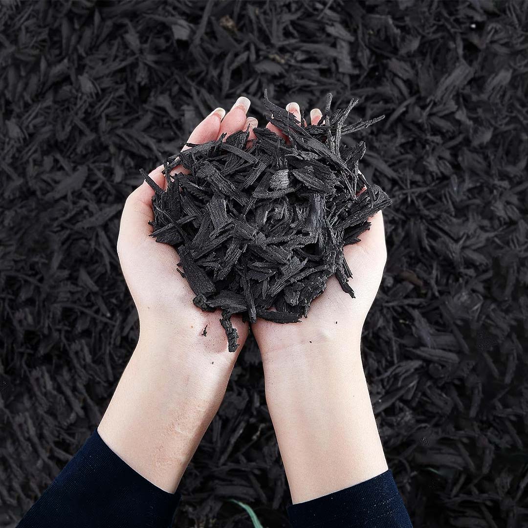 Black Rubber Mulch Calgary | Durable Landscape Mulch– TMH Industries ...